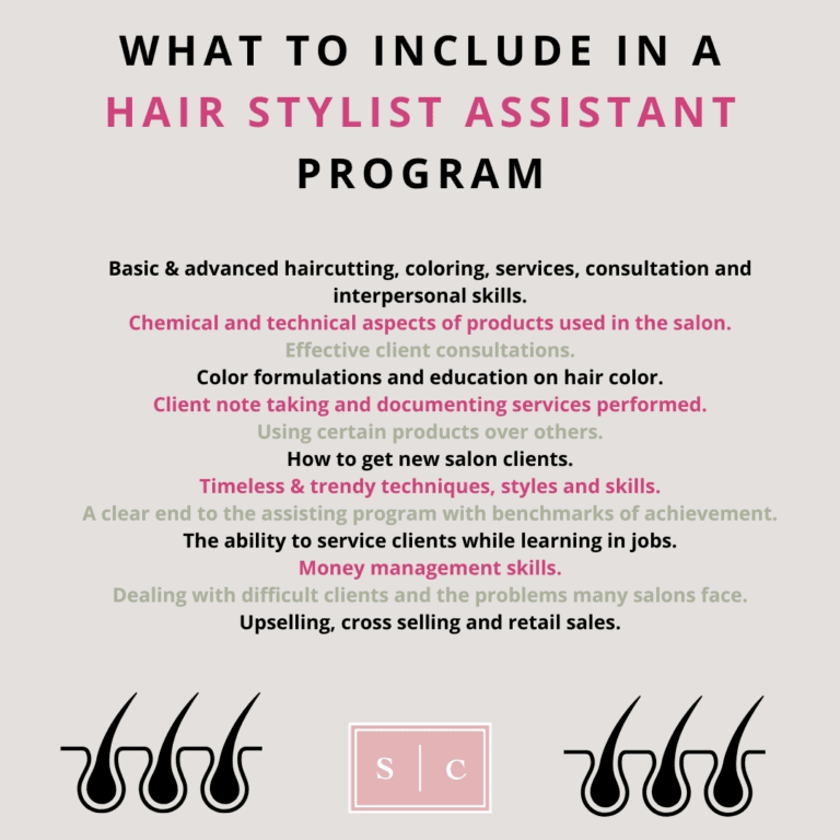Hair Stylist Assistant- What you can expect at work & program tips